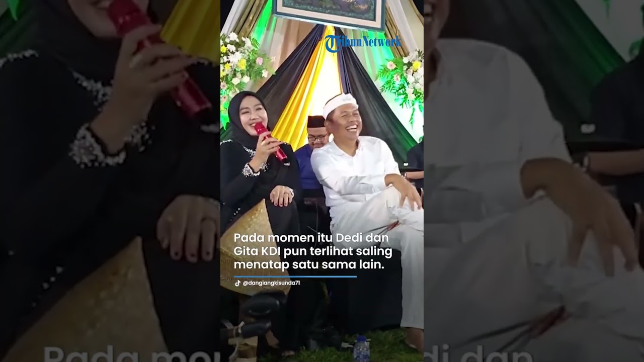 Heboh Video Mesra Dedi Mulyadi dan Gita KDI di Atas Panggung, Tampak Elus Kepala hingga Saling ...