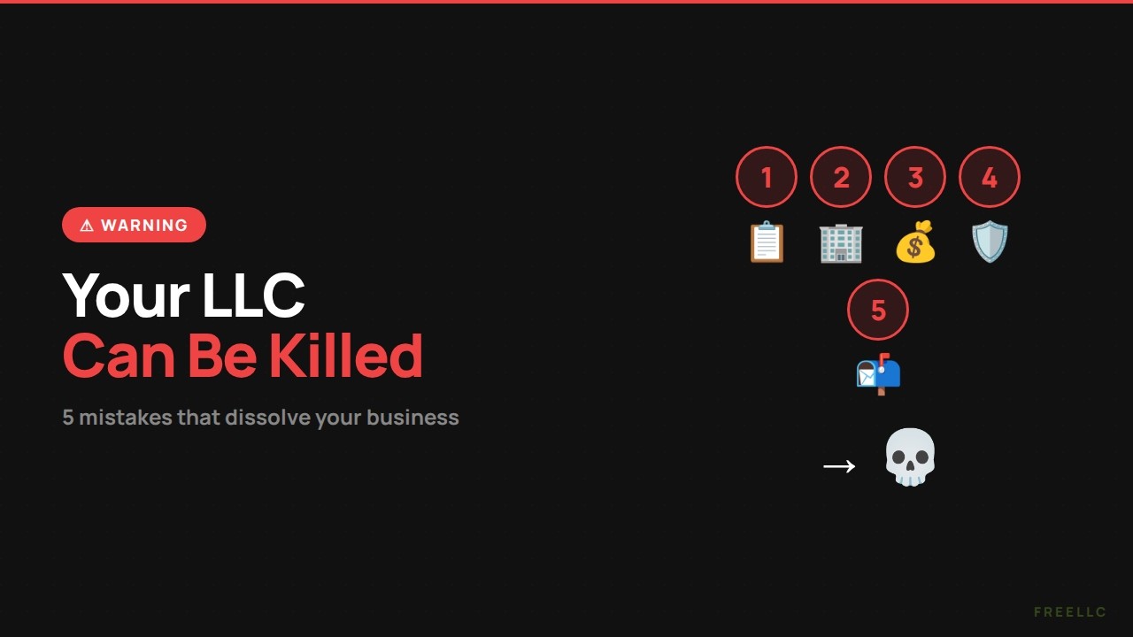 Your LLC Can Be Killed — 5 Mistakes That Dissolve Your Business