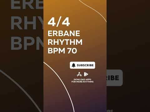 4/4 ERBANE RHYTHM BPM 70 - DRUM BEAT - RHYTHM PATTERN