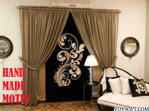 TOP 20 CURTIANS DESPLAY WITH HAND MADE MOTEV& MDF PELMET