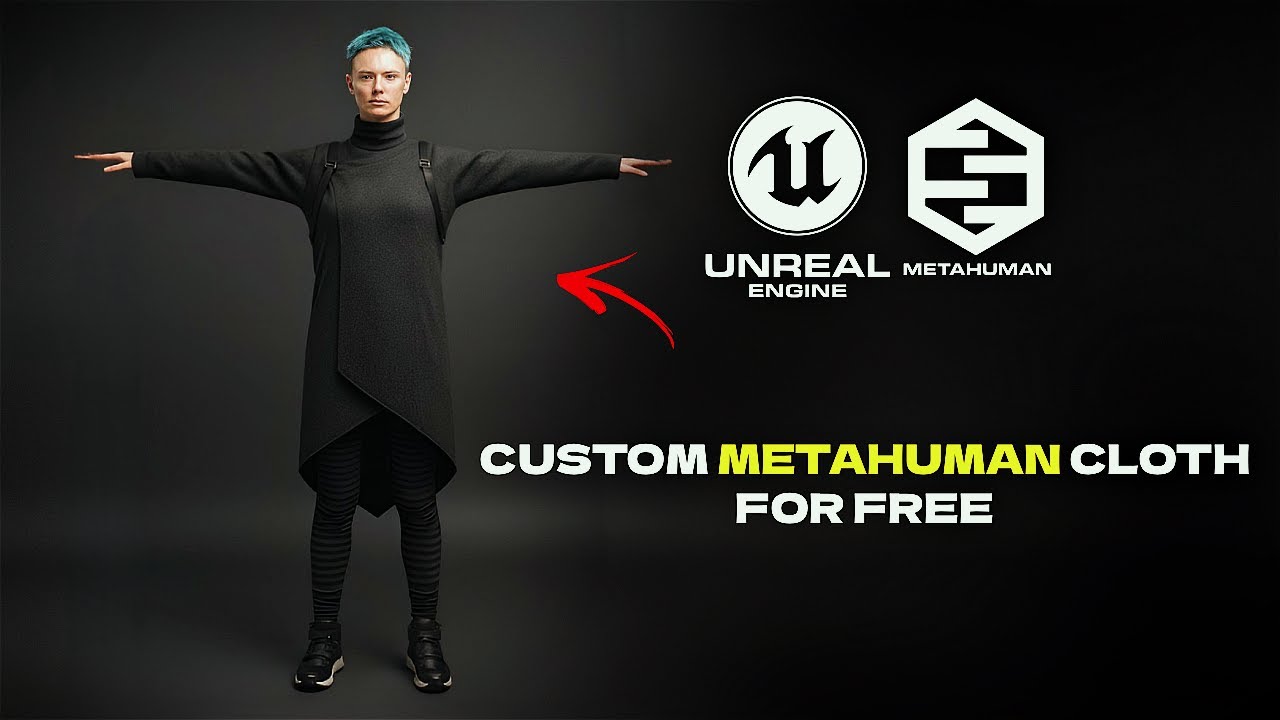 Custom MetaHuman Clothing in UE5 – Free Method🔥