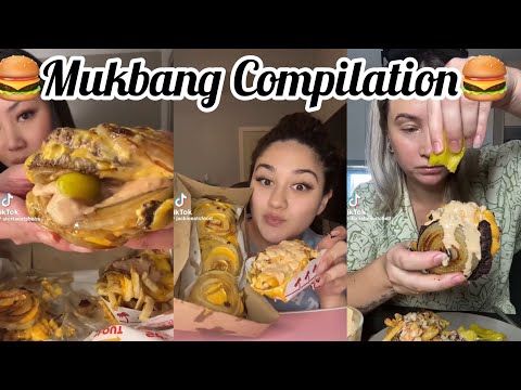 IN-N-Out Flying Dutchman Burger ASMR Compilation on Tiktok ???? #asmr #food #eating #mukbang