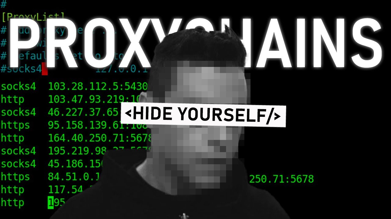 Don't get caught! Hide Yourself w/ Proxychains and TOR