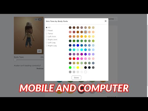 How to Get MORE Skin tone in Mobile and Computer ON ROBLOX AVATAR || IMDW
