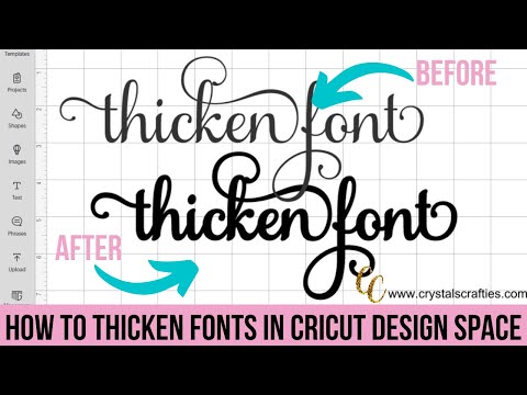 How to Thicken Fonts in Cricut Design Space