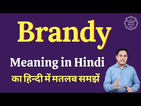 Brandy meaning in Hindi | Brandy ka matlab kya hota hai