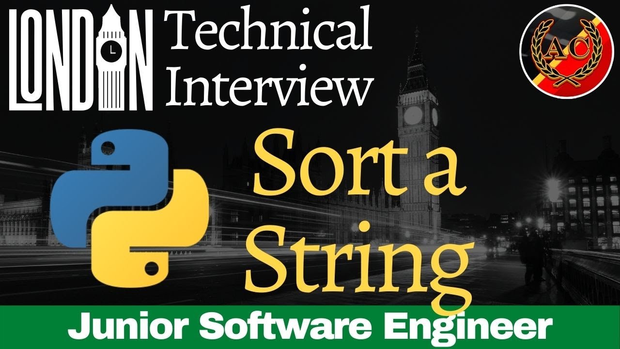 Sorting a String  || Python Coding Challenge