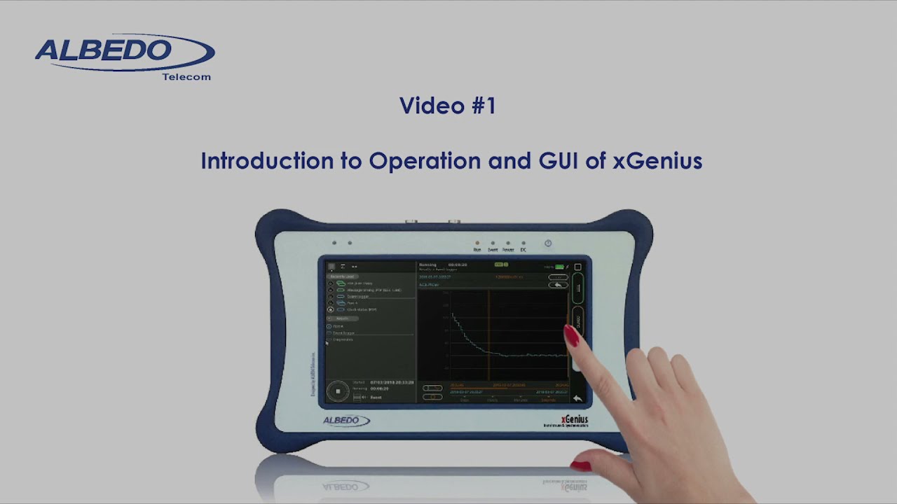 Albedo Telecom xGenius Introduction to Operation and GUI