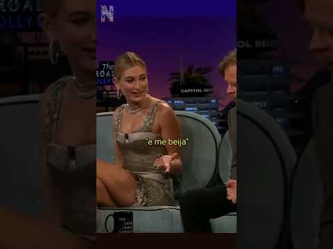 Hailey Bieber Teaching Matt Leblanc (Joey) Flirting #shorts #youtubeshorts #joey #haileybieber