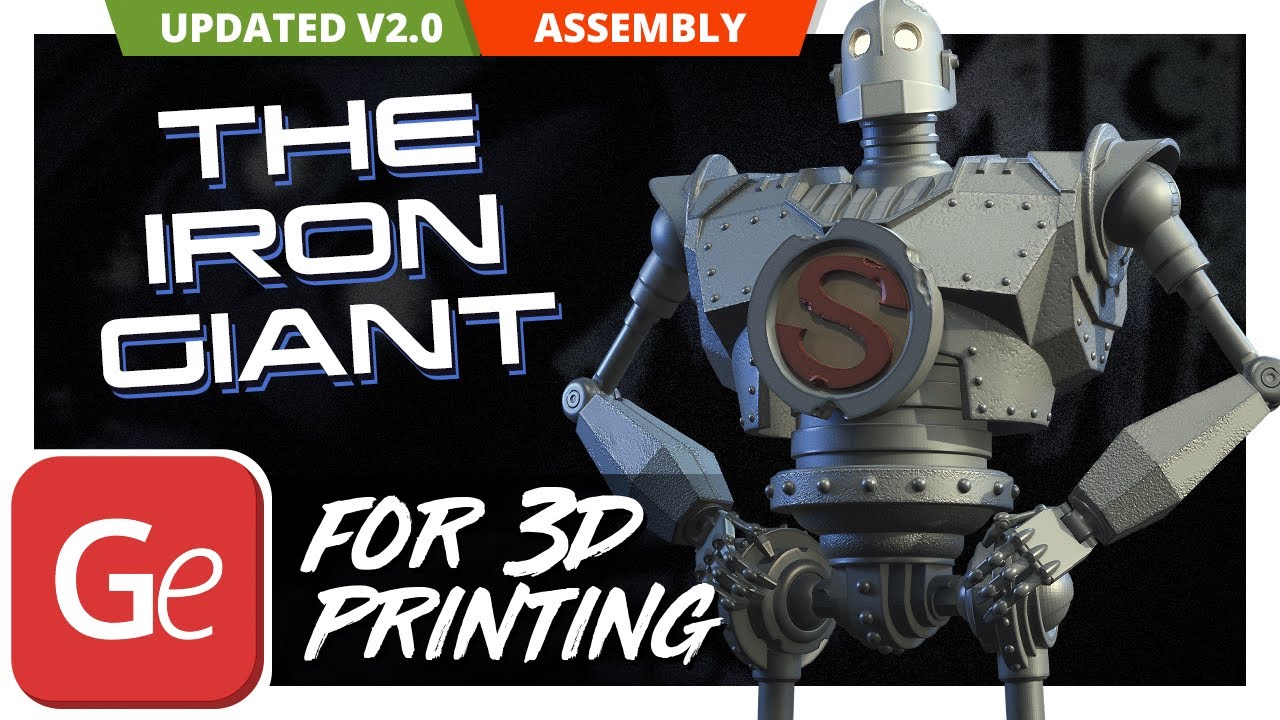 The Iron Giant STL files for 3D printing | Version 2.0 | Assembly by Gambody