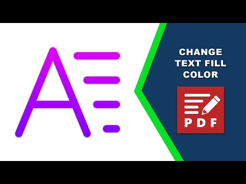 How to Quickly Change Text Fill Color in Any PDF in PDF XChange Editor