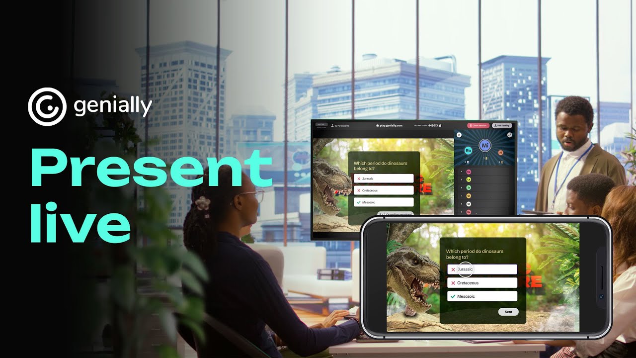 Present live with Genially