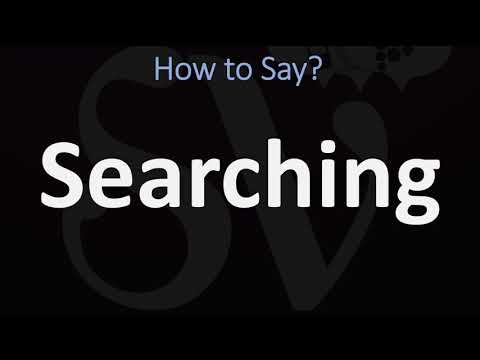 How to Pronounce Searching? (CORRECTLY)