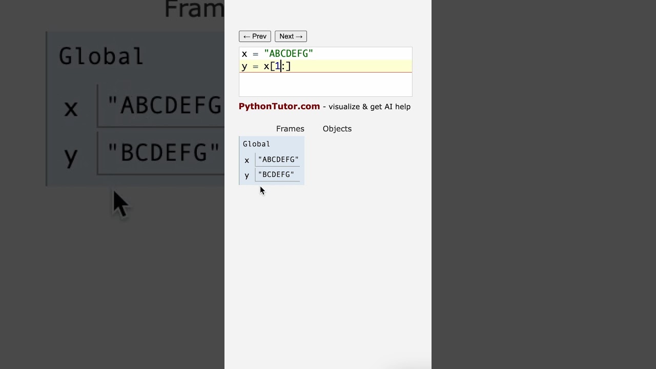 best ways to SLICE python strings - pythontutor.com