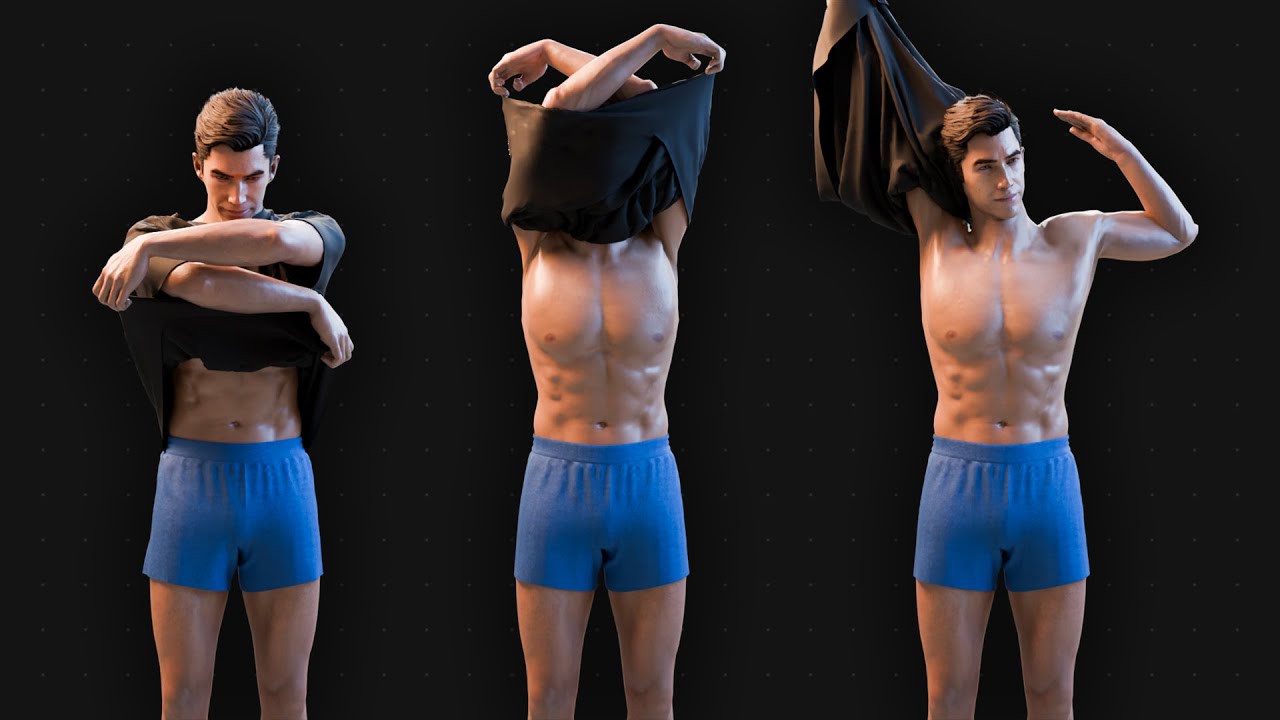 Tutorial: Animate a Character Taking Off Clothes