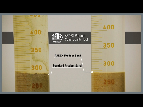 ARDEX Product Sand Quality Comparison