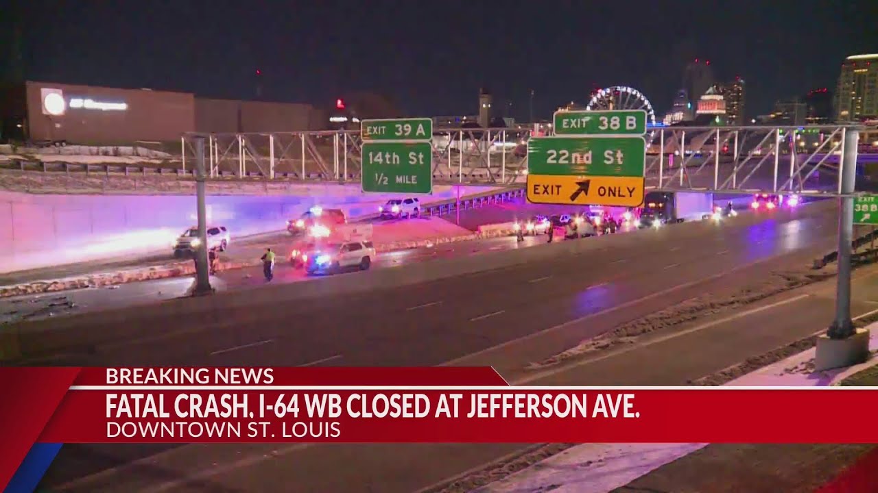 1 dead, 1 injured in fatal three-vehicle crash on I-64