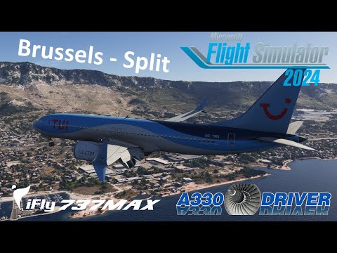 TUI Boeing 737 MAX | Brussels - Split | The Adriatic Triangle #1 | Real Airline Pilot