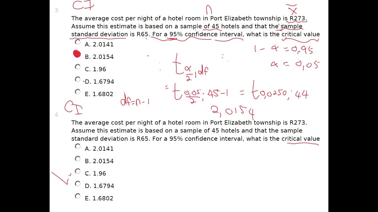 STA1610: Exam Prep 1 - Study Unit 7 -11