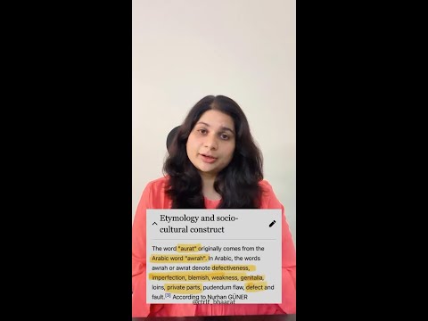 Aurat or Stree? | A derogatory meaning towards Females? | Hindi Divas Special | CTRL @CtrlFBhaarat6