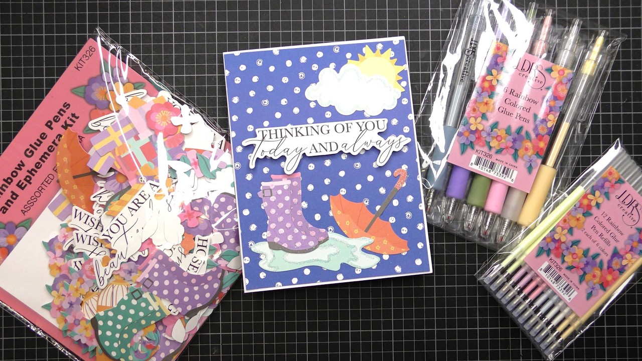 LDRS Creative Colored Glue Pens & Ephemera Kit! So Cool!