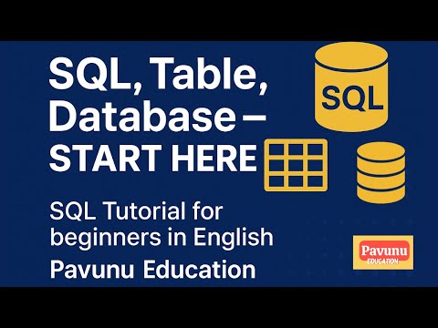 Lesson 1: SQL Tutorial for Beginners | SQL Basics for Beginners | Database, Table & SQL Explained
