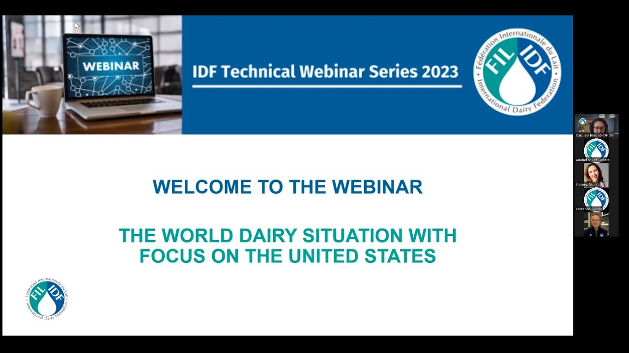 Technical Webinar: The world dairy situation with focus on the United States