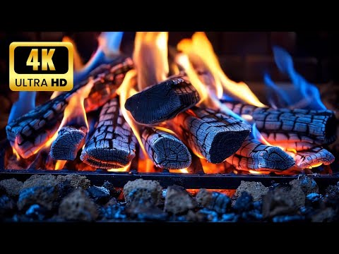 🔥 Fireplace 4K UHD – 12 HOURS Cozy Fireplace Ambience & Crackling Fire Sounds