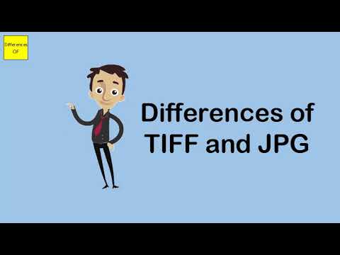 Differences of TIFF and JPG
