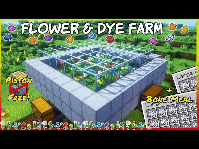 Simple and easy Flower Farm Minecraft Map