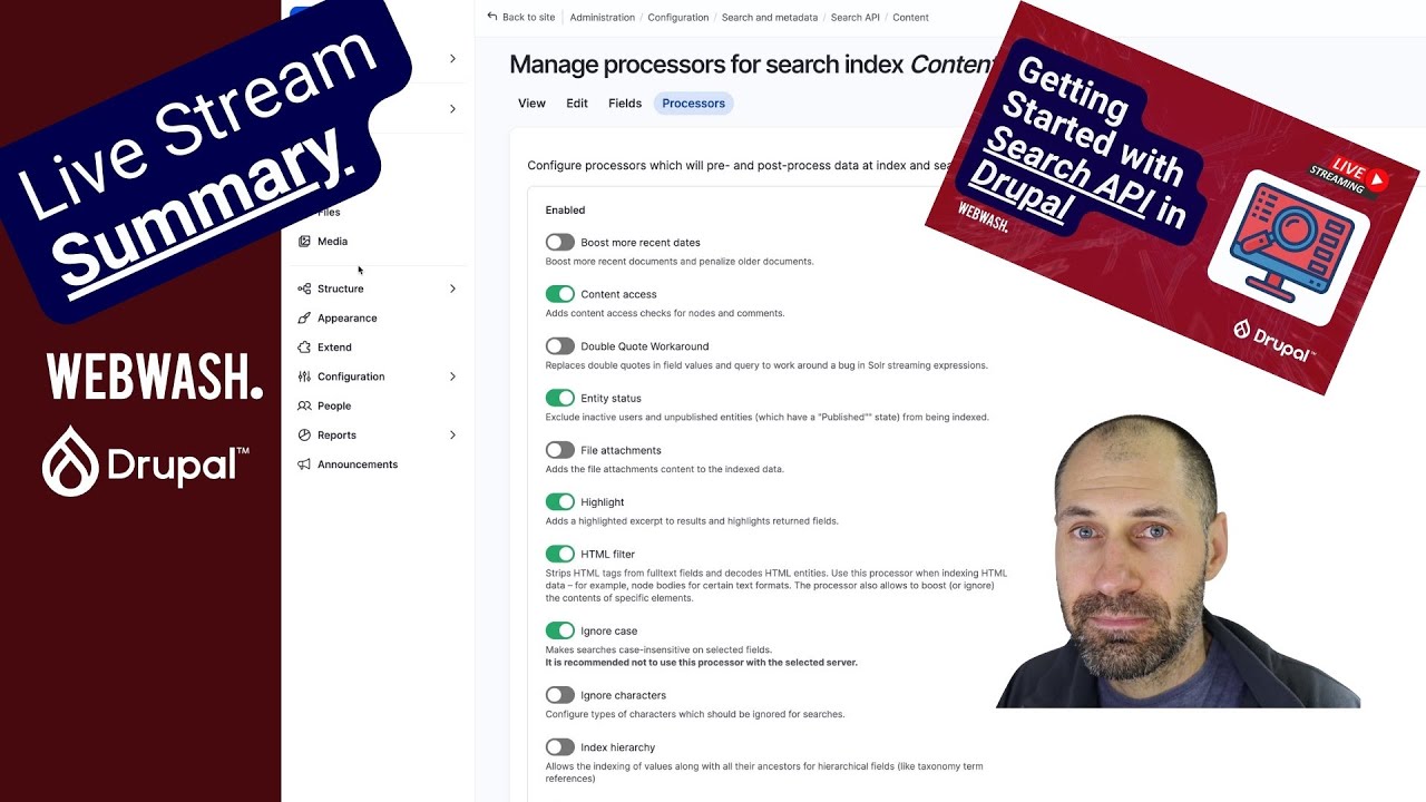 Summary: Getting Started with Search API in Drupal