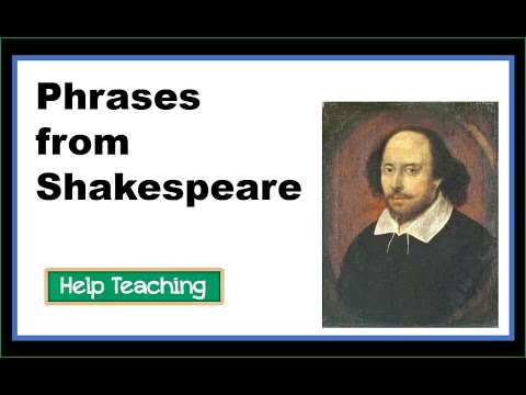 Phrases from Shakespeare | Vocabulary Lesson