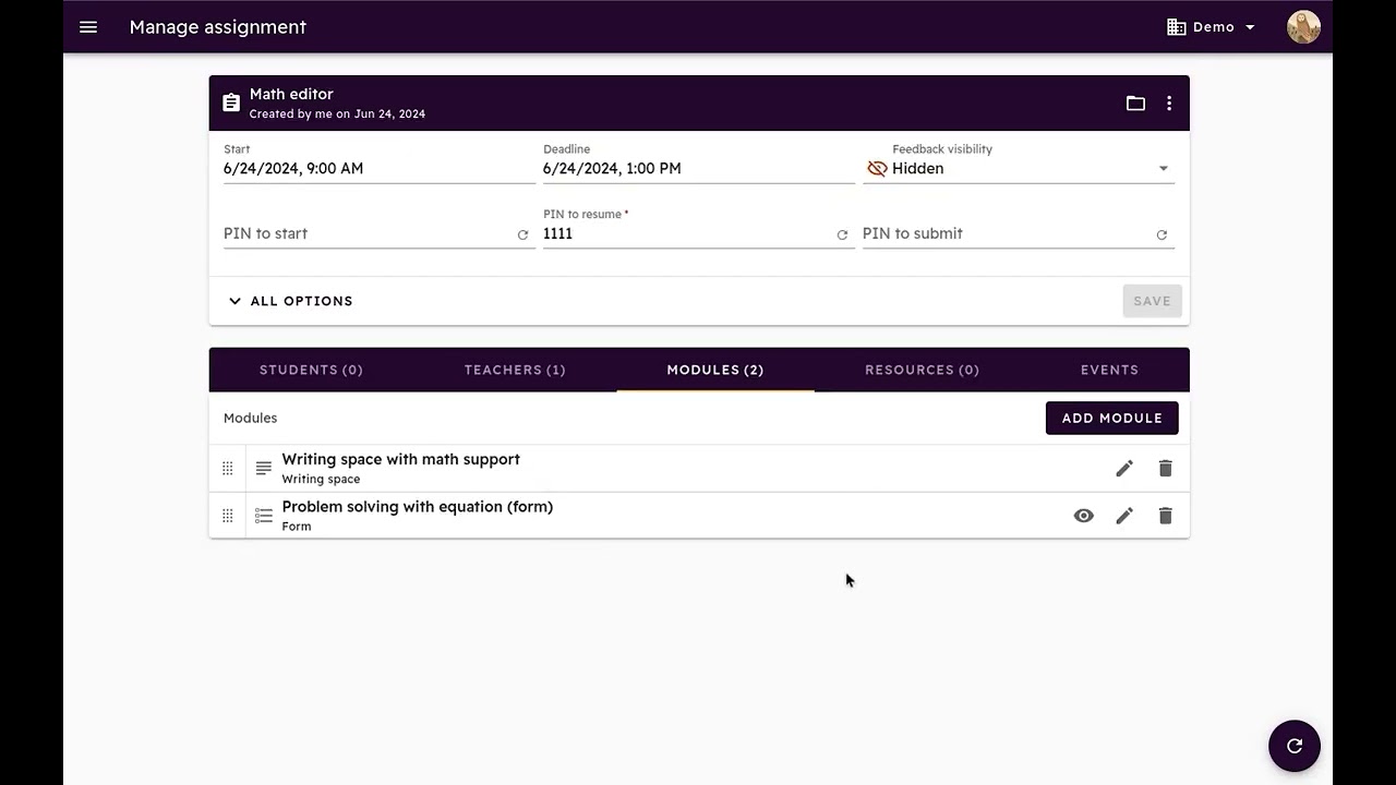 How to use the math editor in forms and the writing space