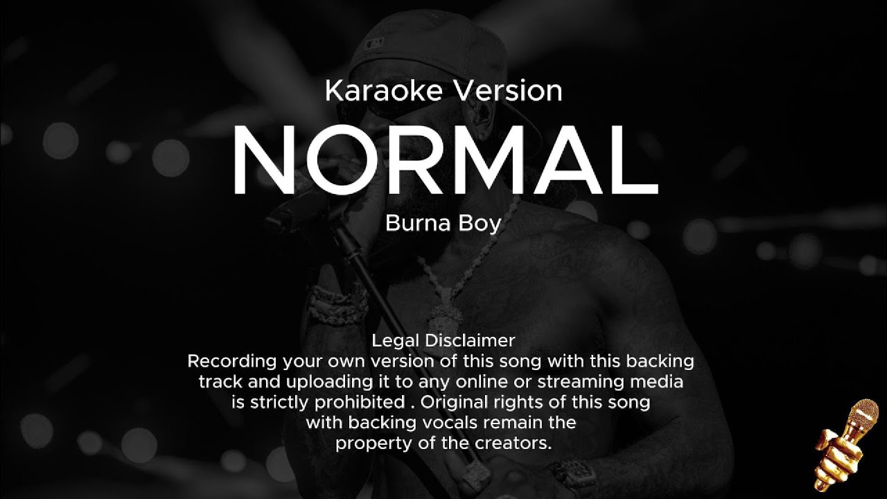 Burna Boy - Normal (Karaoke Version)