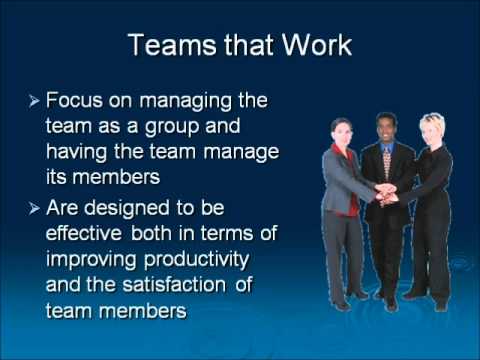 Managing Work Groups