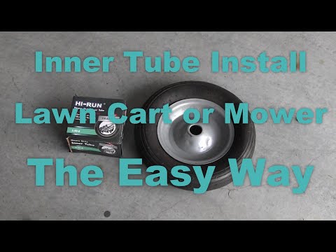 Remove, Replace and Install an Inner Tube on you Garden Cart, Wheelbarrow,Tractor or Lawn Mower Tire