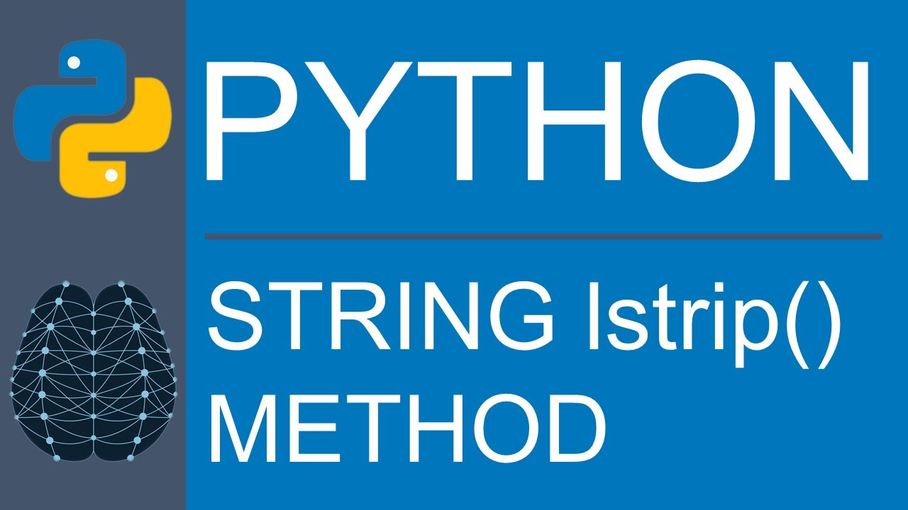 Python | Data Type | String | lstrip() Method Using chars Parameter