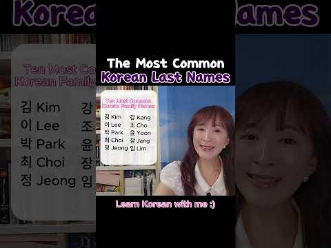 The Top Ten Most Common Korean Last Names #bts #korean #learnkorean