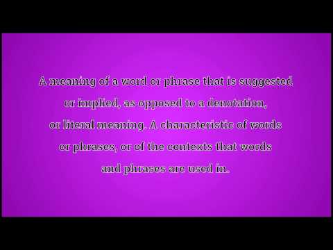What Connotation Means