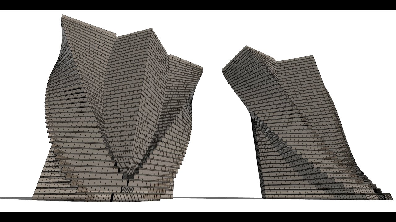 3d modeling a tower using Sketchup