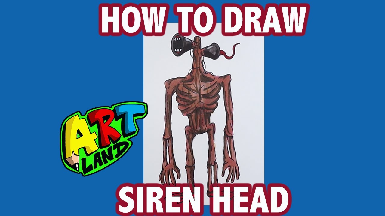How to Draw SIREN HEAD!!!