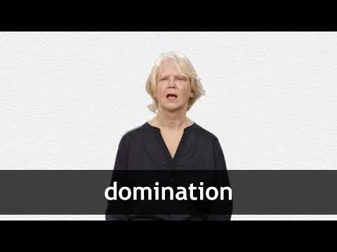 How to pronounce DOMINATION in American English