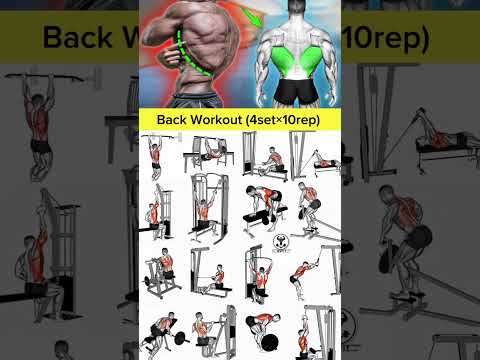 back workout at gym | back workout with dumbbells | back workout at home Big BACK workout πͺπ½ #shorts