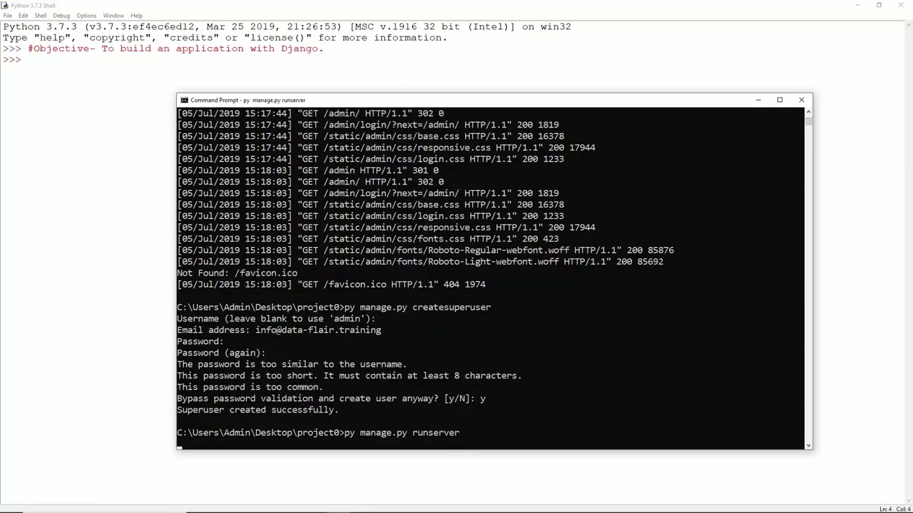 Python Django Framework Practical