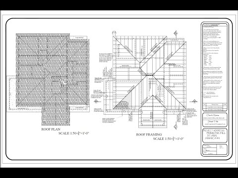 How to read Roof and Roof framing Plan.