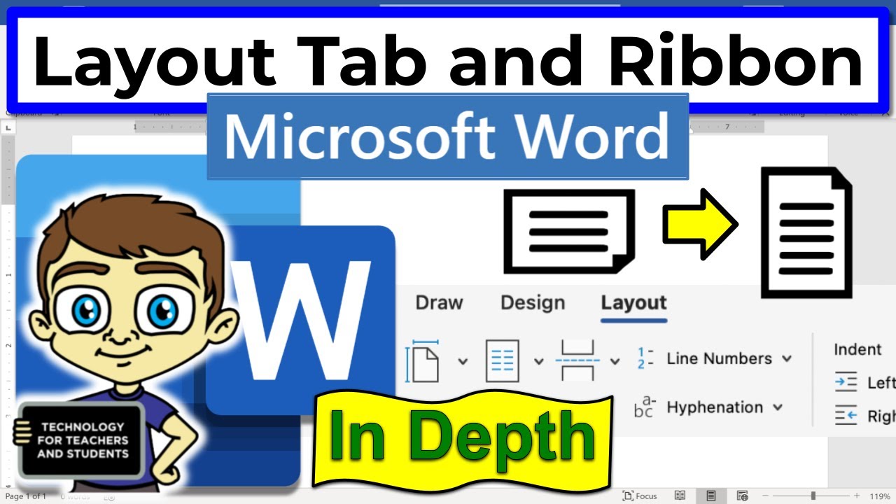 Microsoft Word Layout Tab and Ribbon In Depth