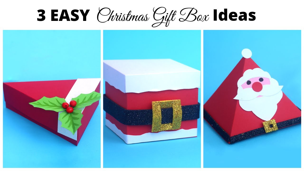 3 Easy Christmas Gift Box Ideas