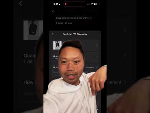 How to do a live giveaway on tiktok shop *i have no affiliation with the shop at the end