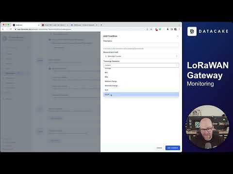 Real-time LoRaWAN Gateway Monitoring with Datacake IoT Platform - Proof of Concept Demo"