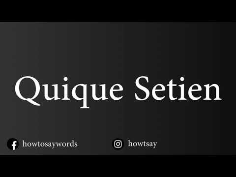 How To Pronounce Quique Setien